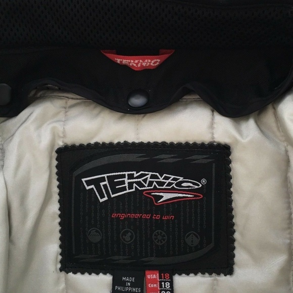 Teknic | Jackets & Coats | Leather Motorcycle Jacket Coat 8 Black ...